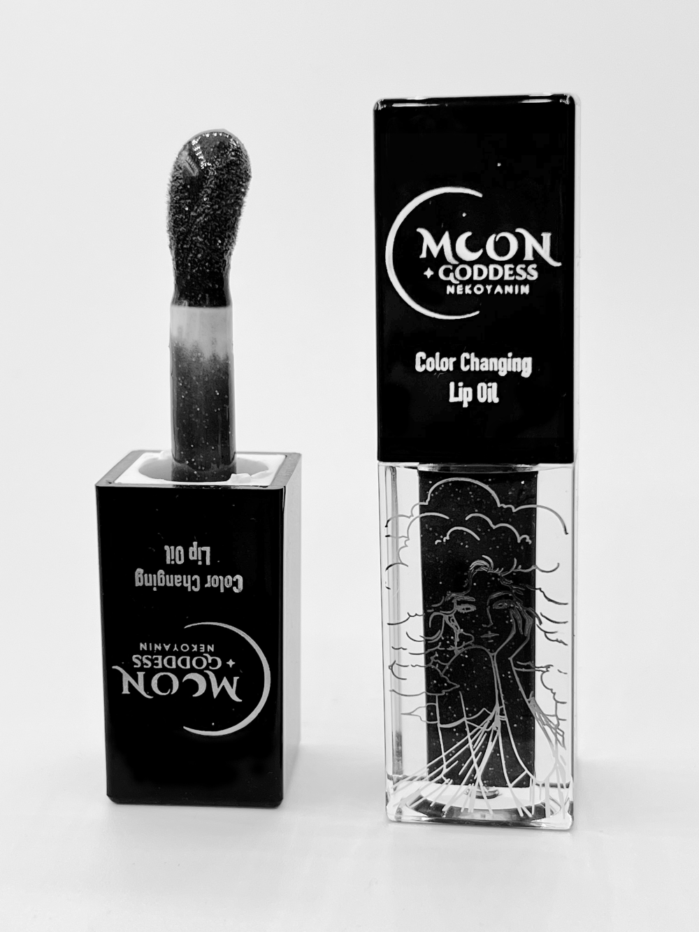 Black Color Changing Lip Oil-Moon Goddess – Nekoyanin